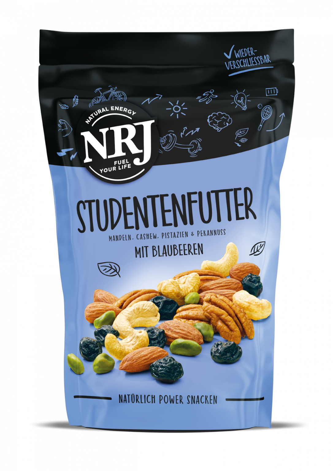 Studentenfutter mit Blaubeeren - NRJ NUTS